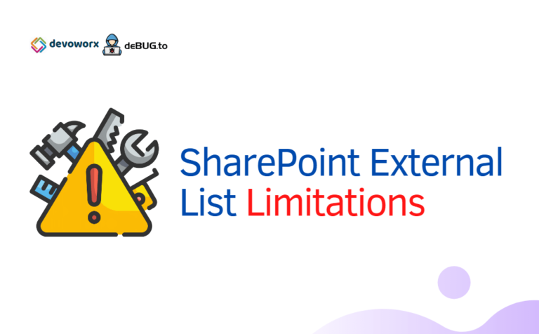 SharePoint External List Limitations