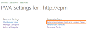 Query Enterprise Custom Fields From Project Server Database