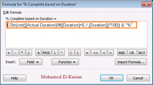 % Complete And % Work Complete In Microsoft Project