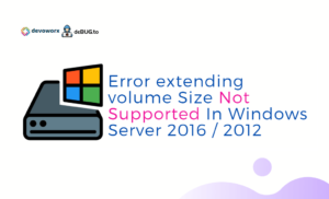 Error Extending Volume Size Not Supported In Windows Server 2012