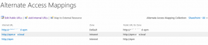 Configure Alternate Access Mapping In SharePoint Server