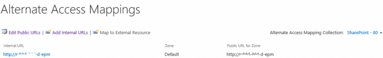 Configure Alternate Access Mapping In SharePoint Server