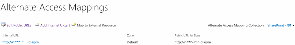 Configure Alternate Access Mapping In SharePoint Server