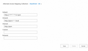 Configure Alternate Access Mapping In SharePoint Server