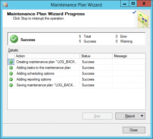 Create Transaction LOG BACKUP Maintenance Plan In SQL Server