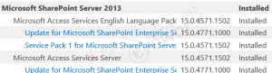 SharePoint 2016 Product / Patch Installation Or Server Upgrade Required