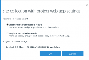 Project Server Permission Mode Vs SharePoint Permission Mode