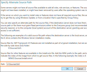 Install .NET Framework 3.5 On Windows Server 2016