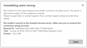 Power BI: We Couldn't Connect To The Analysis Services Server. Make ...