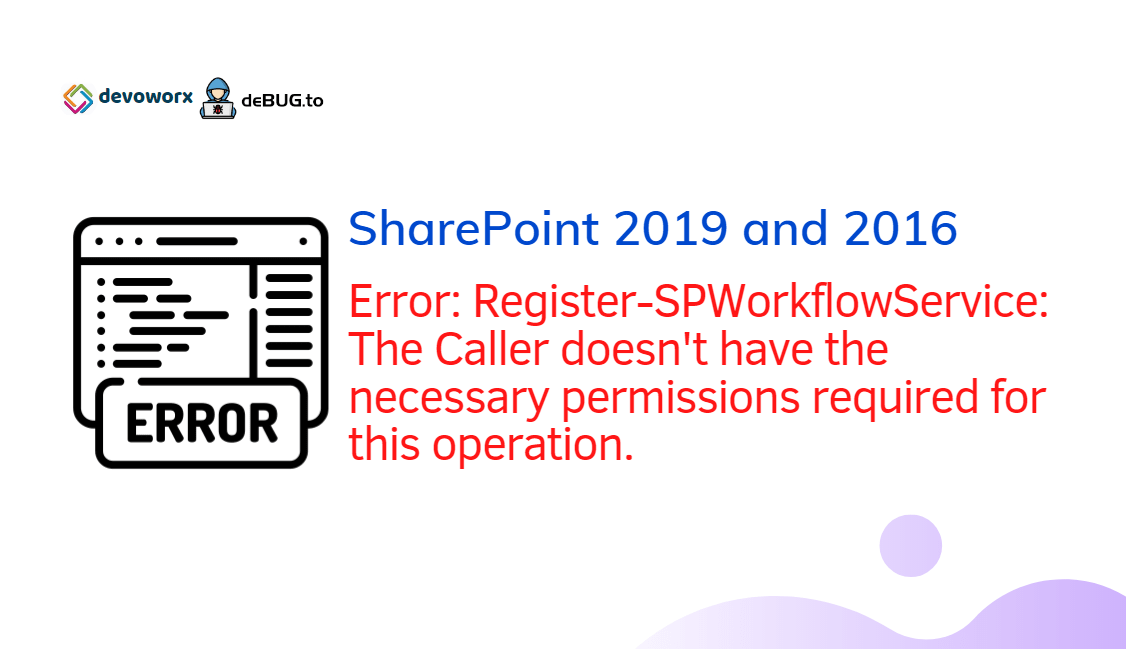 The Caller Does Not Have The Necessary Permissions Required For This Operation