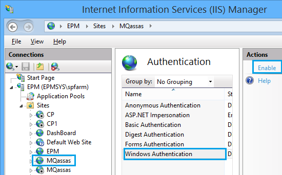 Iis Enable Windows Authentication
