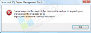 Extend SQL Server Evaluation Period: SQL Server Evaluation Period Has ...