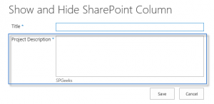 Show And Hide Columns In SharePoint List Forms Using PowerShell