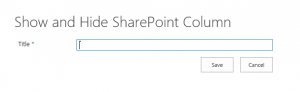 Show And Hide Columns In SharePoint List Forms Using PowerShell