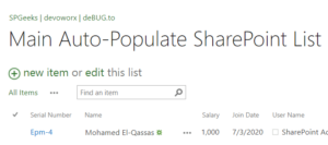 SharePoint Auto Populate Column Based On Another Column