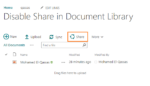 How To Disable Share In SharePoint Document Library?