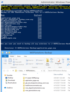 Backup All WSP SharePoint Solutions Using PowerShell