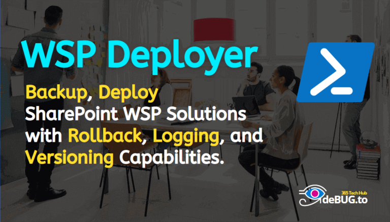 Wsp Deployer Deploy Wsp Sharepoint 2019 Solutions Using Powershell