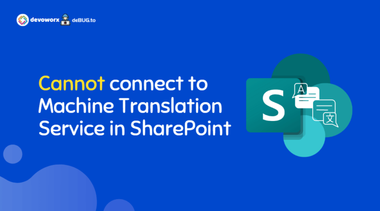 SharePoint 2019: Cannot Connect To Machine Translation Service