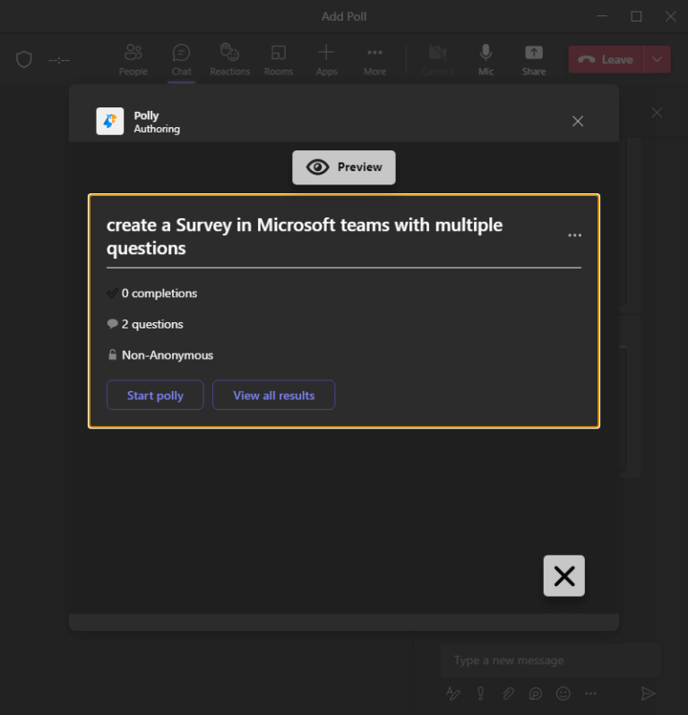 Create A Survey In Microsoft Teams With Multiple Questions