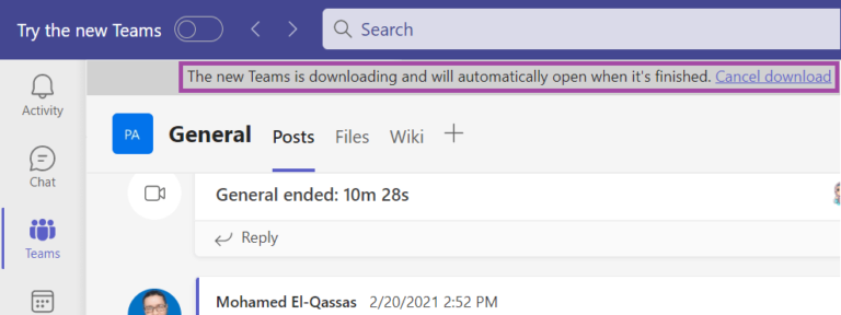 How To Enable New Microsoft Teams?