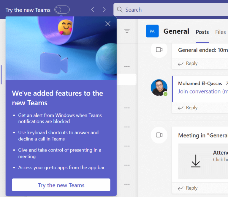 How To Enable New Microsoft Teams?