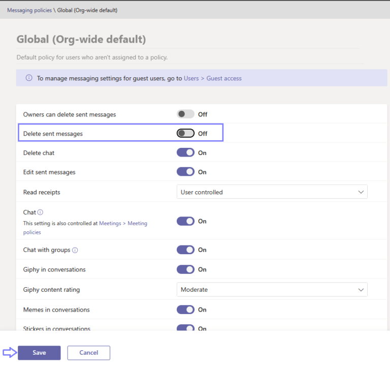 Prevent Users From Deleting Chat Messages In Microsoft Teams