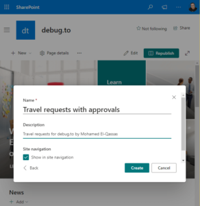 Travel Request With Approval In SharePoint Online